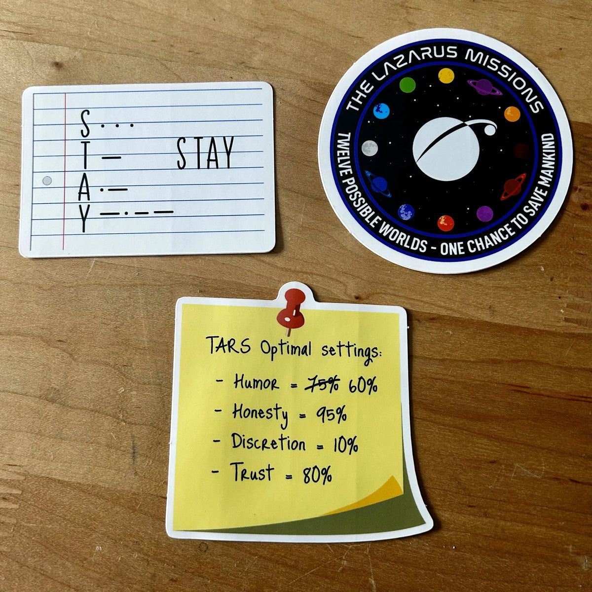 The Interstellar Sticker Pack – Red Planet Resorts