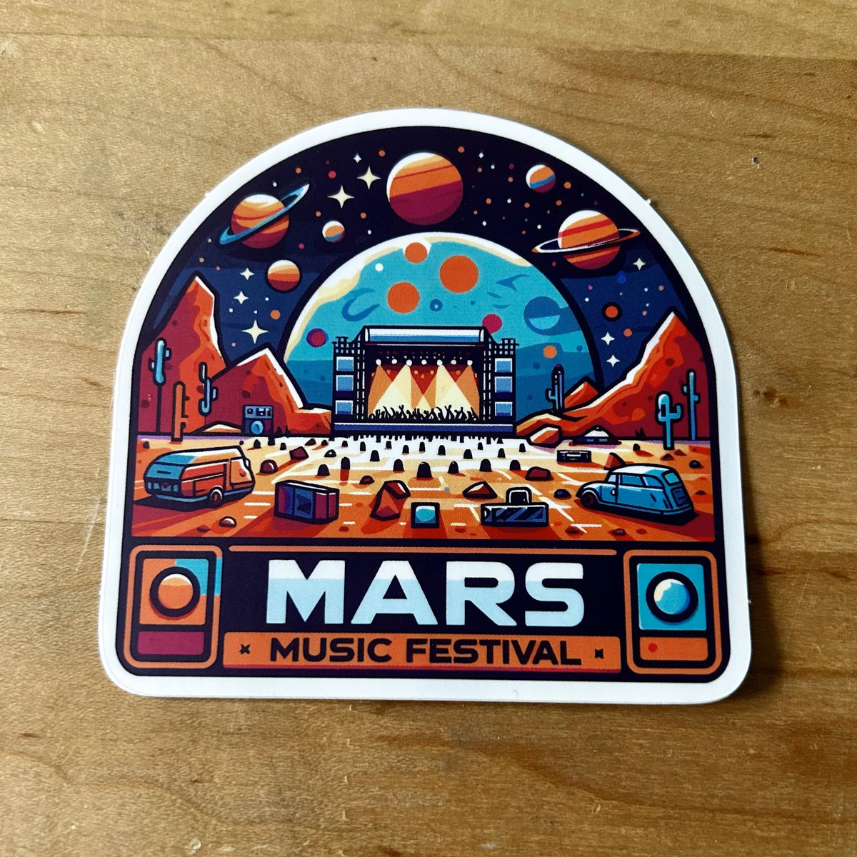 Mars Music Festival Sticker – Red Planet Resorts