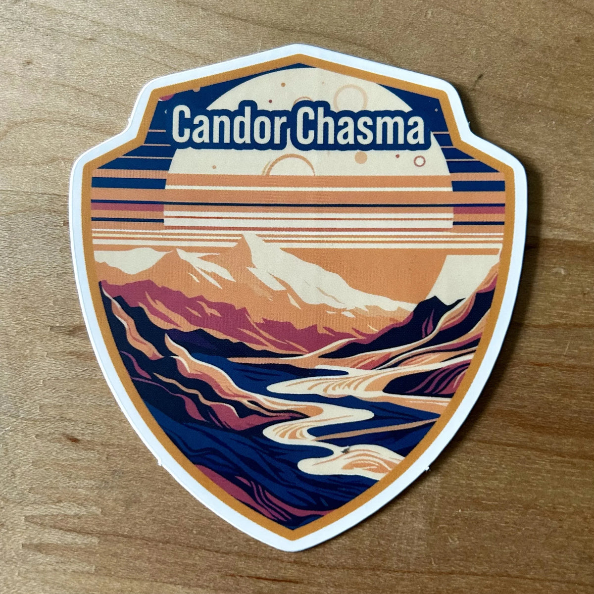 Candor Chasma Location Sticker – Red Planet Resorts